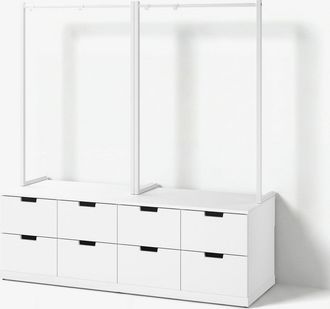 IKEA NORDLI Kommode mit 8 Schubladen