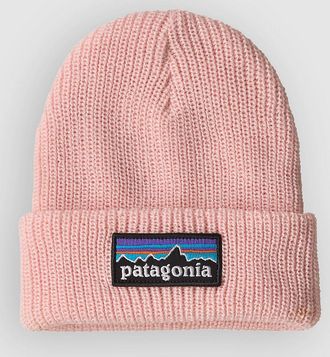 Patagonia Logo Kids Beanie sunlit pink
