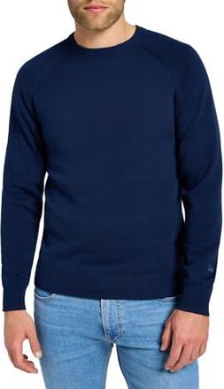 Lee Pull Clean Raglan pour Homme, Bleu Marine (True Navy), L