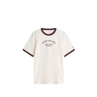 Tommy Hilfiger T-shirt uni &agrave; bords contrast&eacute;s