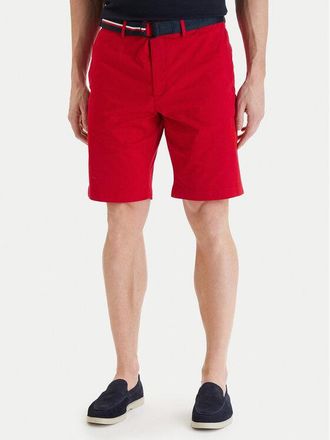 Tommy Hilfiger Shorts-Set mit G&uuml;rtel Denton MW0MW42349 Rot Slim Fit