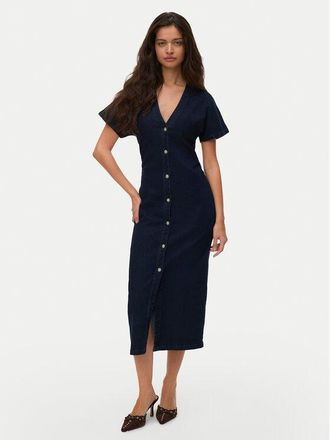 Vero Moda Jeanskleid Sanni 10345708 Dunkelblau Slim Fit