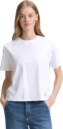 Tom Tailor Damen 1047845 Boxy Fit T-Shirt, 20000-White, XL