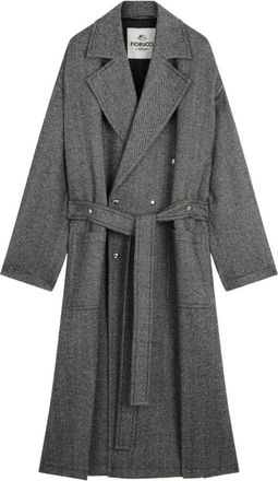 Fiorucci Femme, Manteaux, Gris, Taille: 40 FR Belted Manteaux