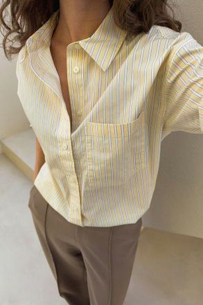 Gina Tricot Langarmbluse Poplin shirt