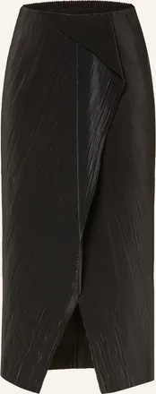 Calvin Klein Plisseerock In Wickeloptik schwarz