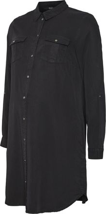 Vero Moda Damen Vmmsigga Ls Short Dress Blck Ga Noos, Schwarz, XS EU