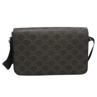 Celine Sac &agrave; bandouli&egrave;re vintage Pre-owned - Homme - Pre-owned - Brun - Taille: ONE Size