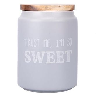 Villa D'Este Home Tivoli World Zuckerdose mit Deckel, Grau, &Oslash; 11 x H 15 cm