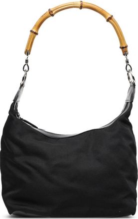 Gucci Hobo Bags - Nylon Bamboo Shoulder Bag - Gr. unisize - in Schwarz - f&uuml;r Damen