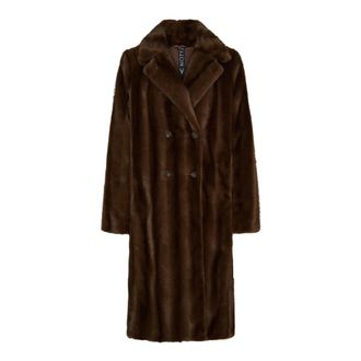 Notyz Notyz - Manteau en fausse fourrure Madrid - Femme - Manteaux - Brun - Taille: 48 FR