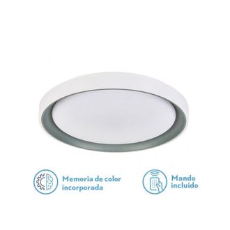 Fabrilamp Fabrilamp - Luanda Deckenleuchte 72w 3000-4000-6000k Grau Rot.7x49,5d 7200lm Reg.intens. C.Fernbedienung C/Speicher