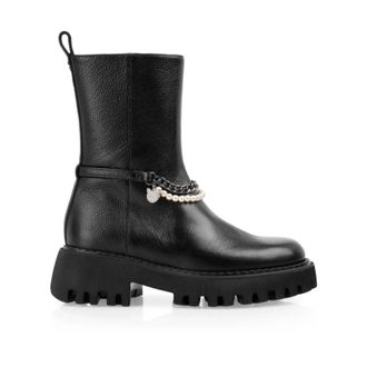 Marc Cain Leder-Stiefeletten - - Shoes - Damen - Schwarzk - 40 EU