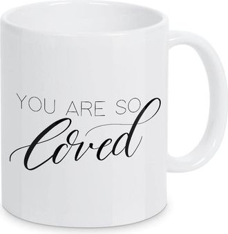 artboxONE Tasse You Are so Loved 2 von Fabletters - Kaffeetasse Typografie