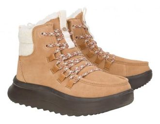 HeyDude Wendy Peak Apres Suede Cozy, Chaussures Haute Mode, High Shoes Fashion, Chestnut Black, 40 EU
