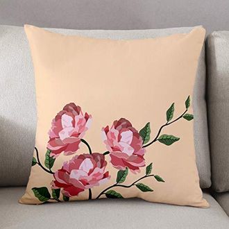 Bonamaison Le Jardin du Lin Zierkissenhüllen, Mehrfarbig, 45x45