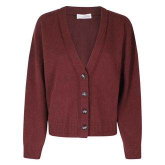 Roberto Collina Cardigan ML - Femme - Pulls - Rouge - Taille: 40 FR