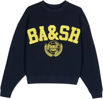 BA&SH Femme, Sweatshirts et sweats à capuche, Bleu, Taille: 40 FR Benjamin SweaT-shirt