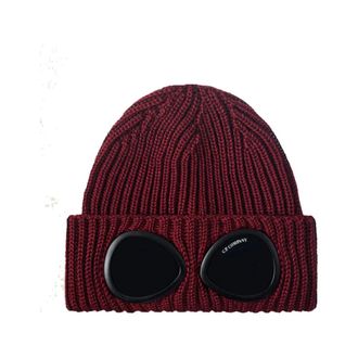 C.P. Company C.p. Company - Bonnet &agrave; lunettes Goggle Beanie Andorra-O/S - Femme - Accessoires - Rouge - Taille: ONE Size
