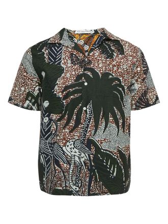 Dior t-shirt en coton &agrave; imprim&eacute; graphique - Vert