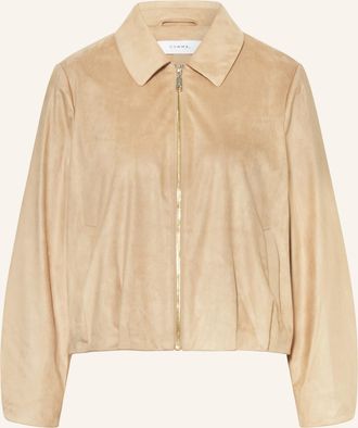 Comma Comma Blouson In Lederoptik beige