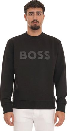 HUGO BOSS Homme, Sweatshirts et sweats &agrave; capuche, Noir, Taille: XL Salbo Crewneck sweatshirt