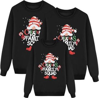Generic Ensemble de No&euml;l pour la famille de No&euml;l Ensemble de No&euml;l Pull de No&euml;l amusant Pull de No&euml;l Ugly Christmas Sweater Col rond Pull en tricot Unisexe Pul