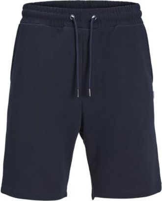 Jack & Jones Short en Molleton Bermuda Coupe Confortable Court avec Poches lat&eacute;rales, Couleurs:Bleu-2, Taille:XS