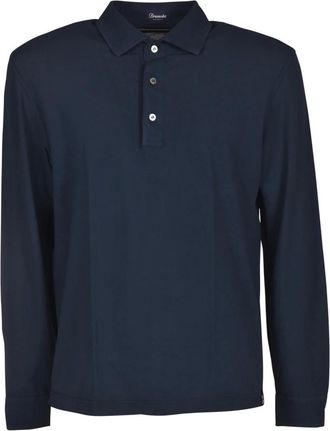 Drumohr Homme, Tops, Bleu, Taille: 2XL Polo Chemises