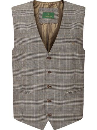 Charles Colby Herren Weste Duke Edward (stillvolle Anzugweste, Klassische Herrenweste) braun, 4XL (XXXXL) - 68