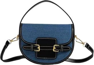 Generic NYSDM Sac &agrave; main r&eacute;tro pour femme Style d&eacute;contract&eacute; polyvalent, Jean noir