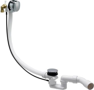 Laufen Laufen Pro - Ab- und &Uuml;berlaufgarnitur f&uuml;r Badewannen, mit Anschluss, Chrom H2951110040001