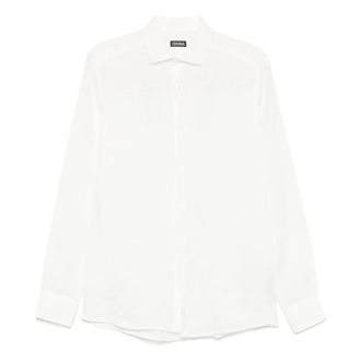 Ermenegildo Zegna Lang&auml;rmliges Hemd mit Kn&ouml;pfen - - Shirts - Herren - Wei&szlig; - L