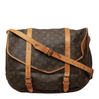 Louis Vuitton Pre-owned Saumur Monogram Umh&auml;ngetasche - - Pre-owned - Damen - Braun - ONE SIZE
