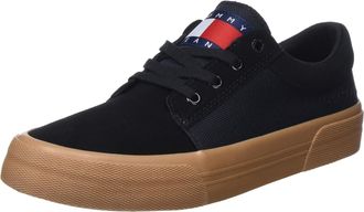 Tommy Jeans Tjm Vulc. Skate Derby Vulkanisierte Sneaker, Herren, Schwarz (Black), 46 Eu