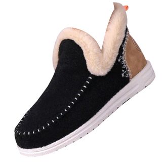 Generic Orthocomfy - Ergonomischer Schmerzlindernder Komfortschuh - Pl&uuml;schgef&uuml;ttert Damen Bequeme rutschfeste Schuhe aus Mikrosuede mit Warmem Kunstfellfutter