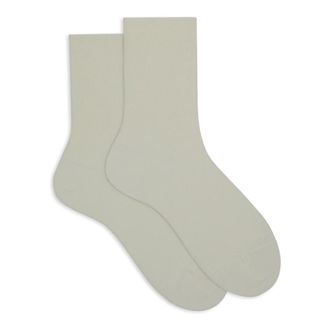 Gallo Gallo, Femme, Sous-v&ecirc;tements, Blanc, Taille: ONE Size Chaussettes Courtes C&ocirc;tel&eacute;es en Laine