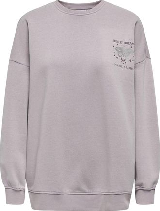 Only Damen Onllucinda Oversize L/S Wild Box SWT Sweatshirt, Nirvana, 38
