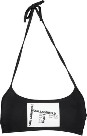 Karl Lagerfeld Band Badeanzug - - Swimwear - Damen - Schwarzk - XS