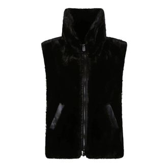 Pinko Glossinia Kunstpelz-Weste - - Jackets - Damen - Schwarzk - S