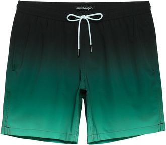 Maamgic Herren 4 Way Stretch Badehose Badeshorts Schnelltrocknend Badeshorts Kurz Beachshorts f&uuml;r Strand und Wassersport MEHRWEG,Cyanblau,XXL