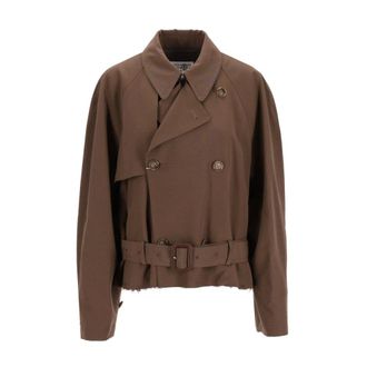 Maison Margiela Femme, Vestes, Brun, Taille: 34 FR Veste Courte