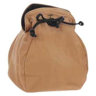Chanel Sac Seau en Cuir Pre-owned - Femme - Pre-owned - Beige - Taille: ONE Size