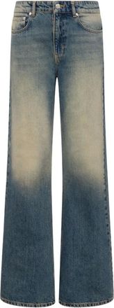 Moschino Femme, Jeans, Bleu, Taille: W28 Wide Jeans