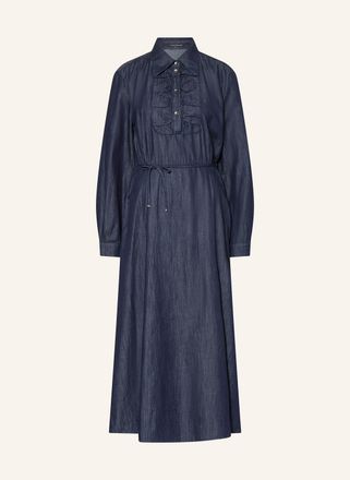 Luisa Cerano Luisa Cerano Hemdblusenkleid In Jeansoptik blau
