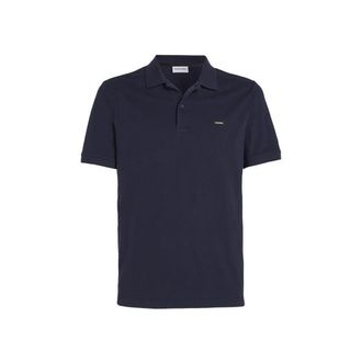 Calvin Klein Baumwoll Polo in Blau