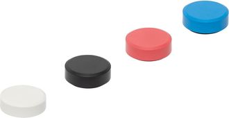 Maul Facetterand Magnete MAULpro Recycling Ø29mm (20 Stück) | Magnet aus 85% recyceltem Kunststoff | Magnete stark für Whiteboard und Magnettafel | Ideal f