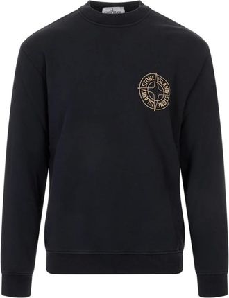 Stone Island Homme, Sweatshirts et sweats &agrave; capuche, Bleu, Taille: S 6100001 Cotton Fleece