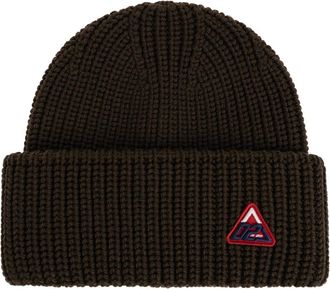 Dsquared2 Bonnet en laine avec logo appliqu&eacute; - Homme - Accessoires - Brun - Taille: ONE Size