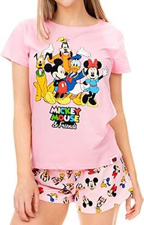 Disney Ensemble De Pyjamas - Mickey Mouse Minnie Mouse et Friends - Femme - Rose - XX-Large